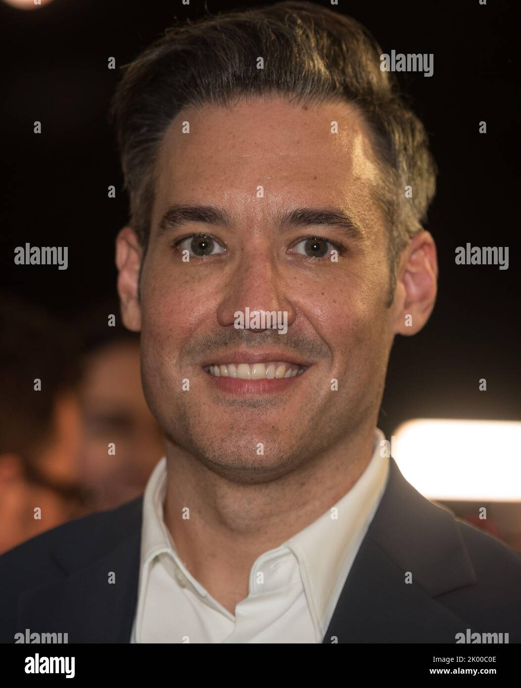 Director Eric Appel poses for a photograph on the red carpet for the ...