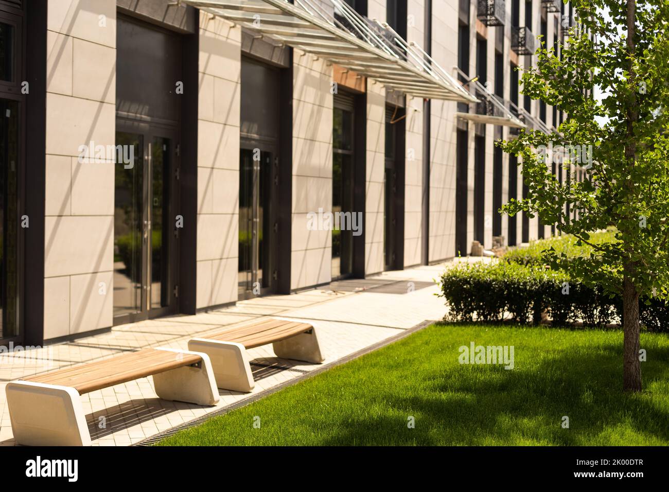 A bench over beautiful outdoor landscape Stock Photo - Alamy