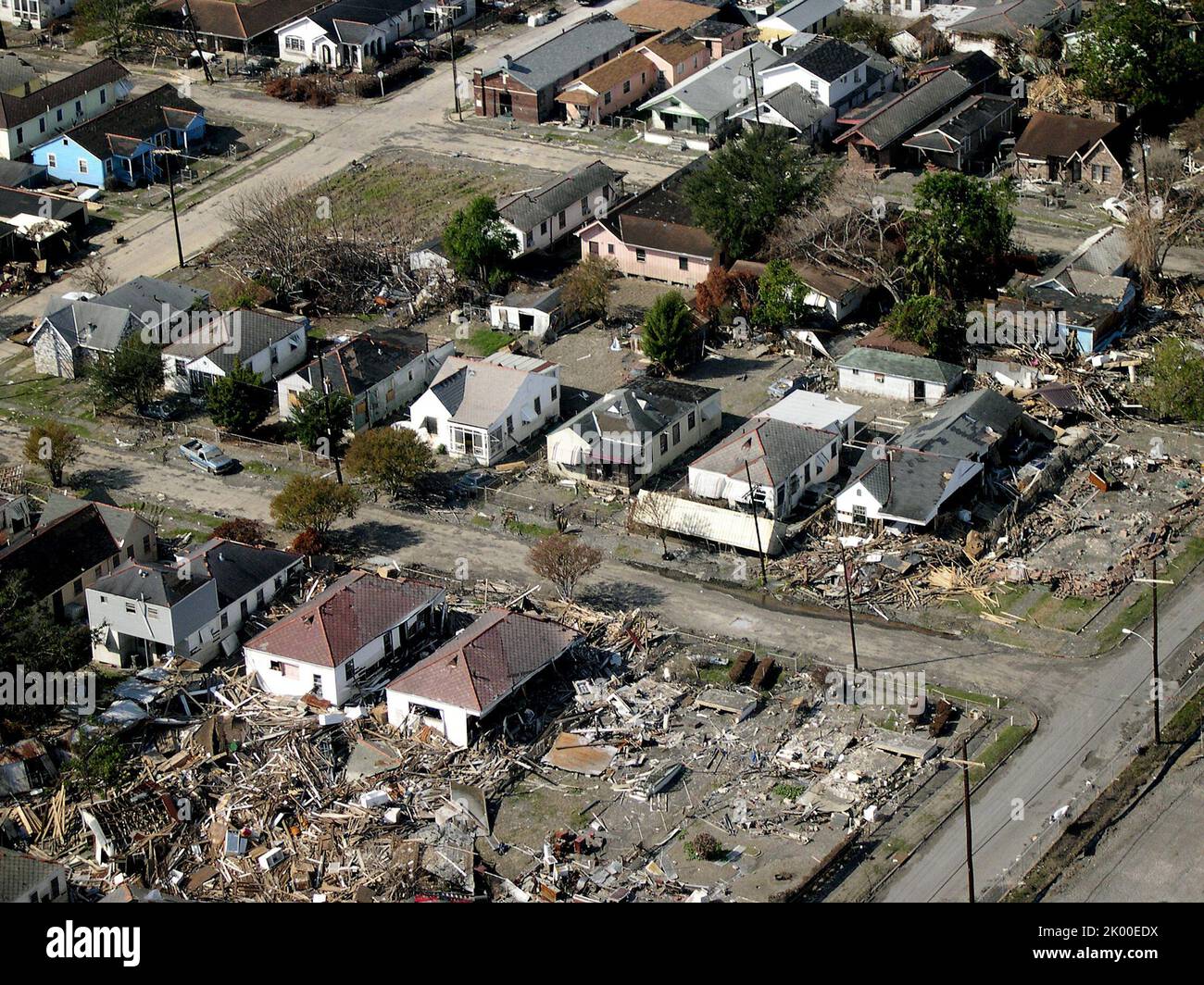 Highlight views: Hurricane Katrina impact in New Orleans, Louisiana ...