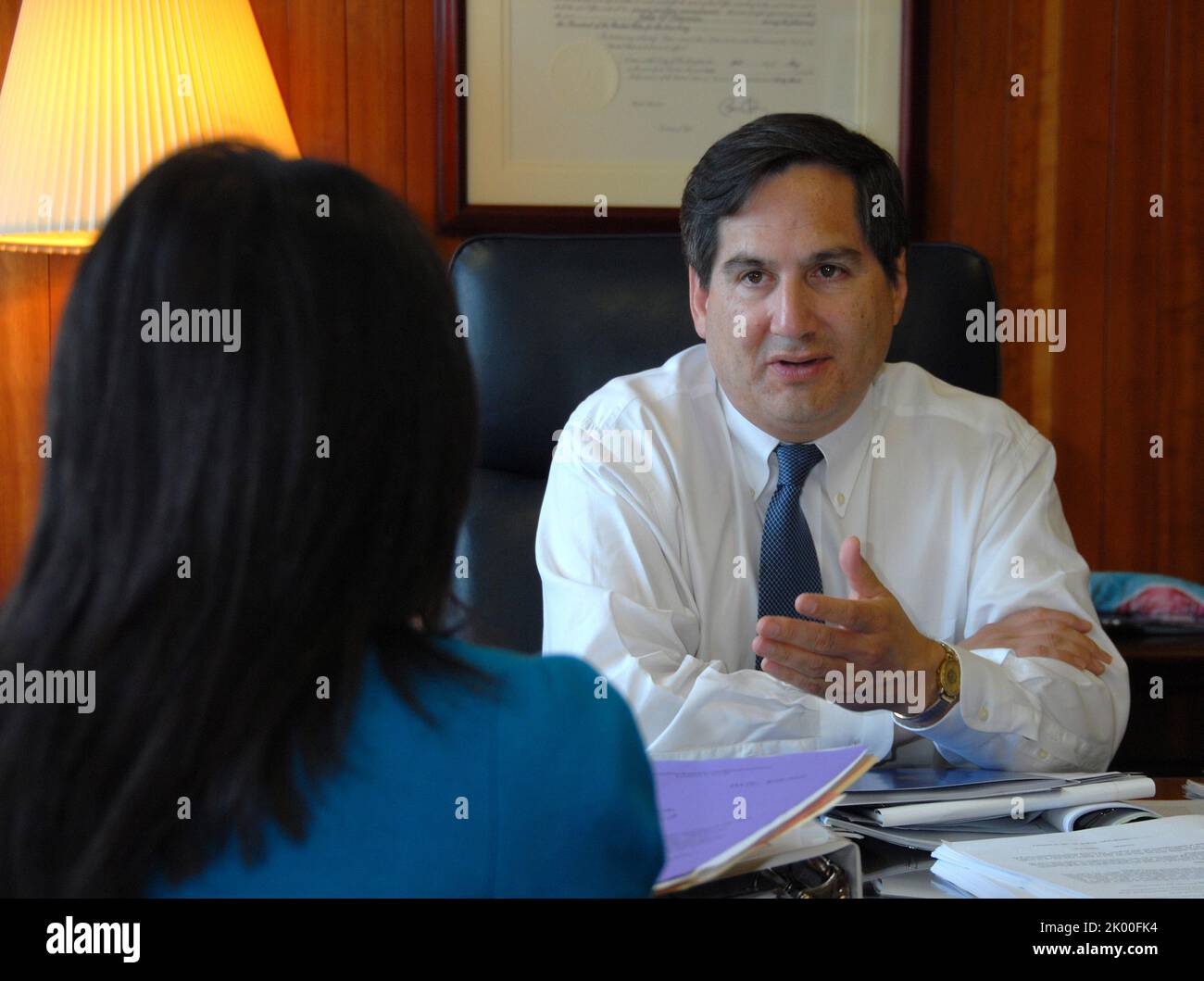 Candid portrait shots of John Trasvina, Assistant Secretary for Fair ...