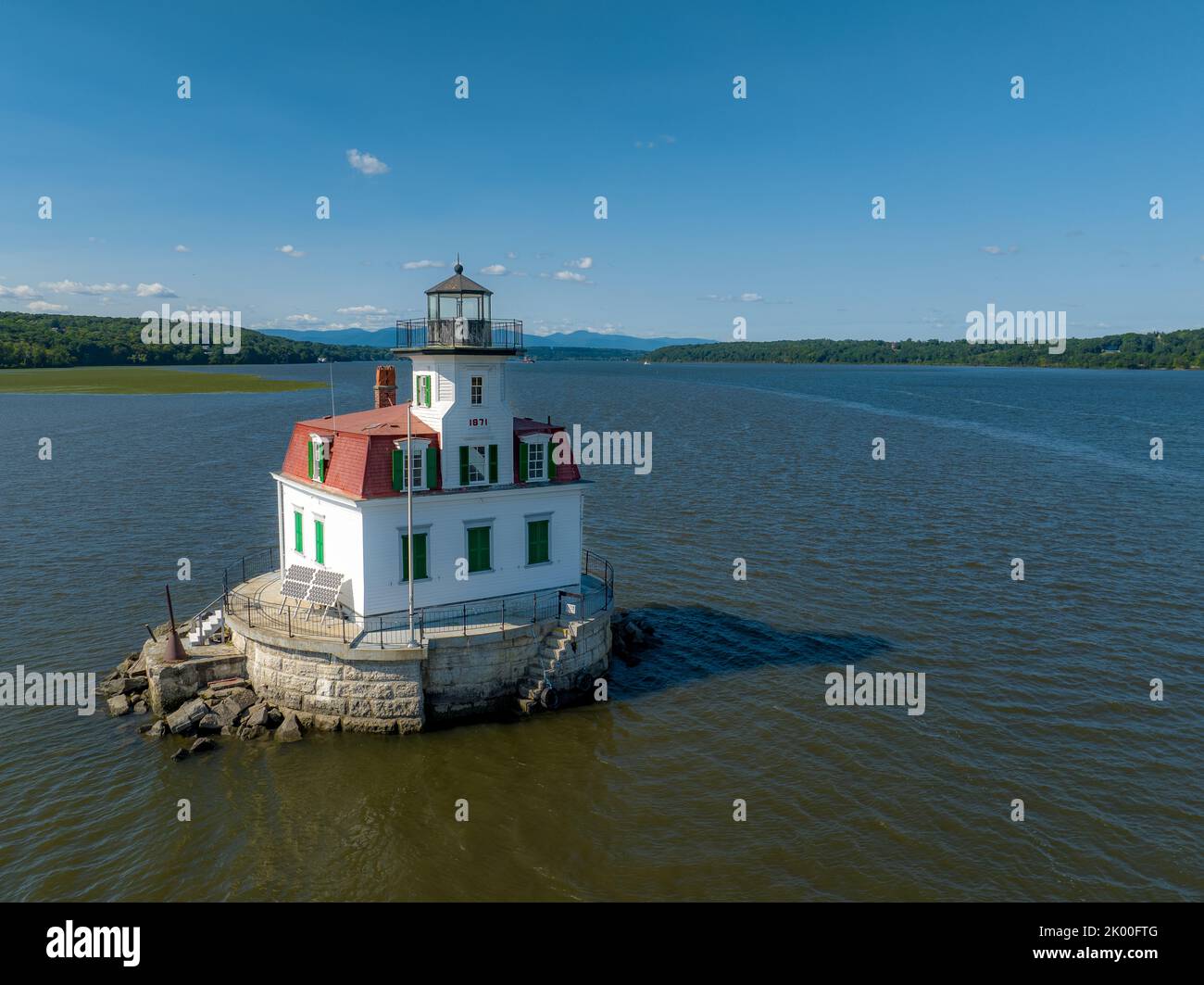 hudson, esopus meadows, lighthouse, river, new york, landmark, historic ...