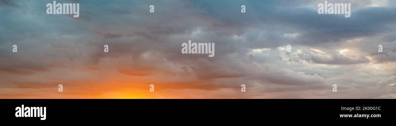 Gorgeous Panorama twilight sky and cloud at morning background image ...