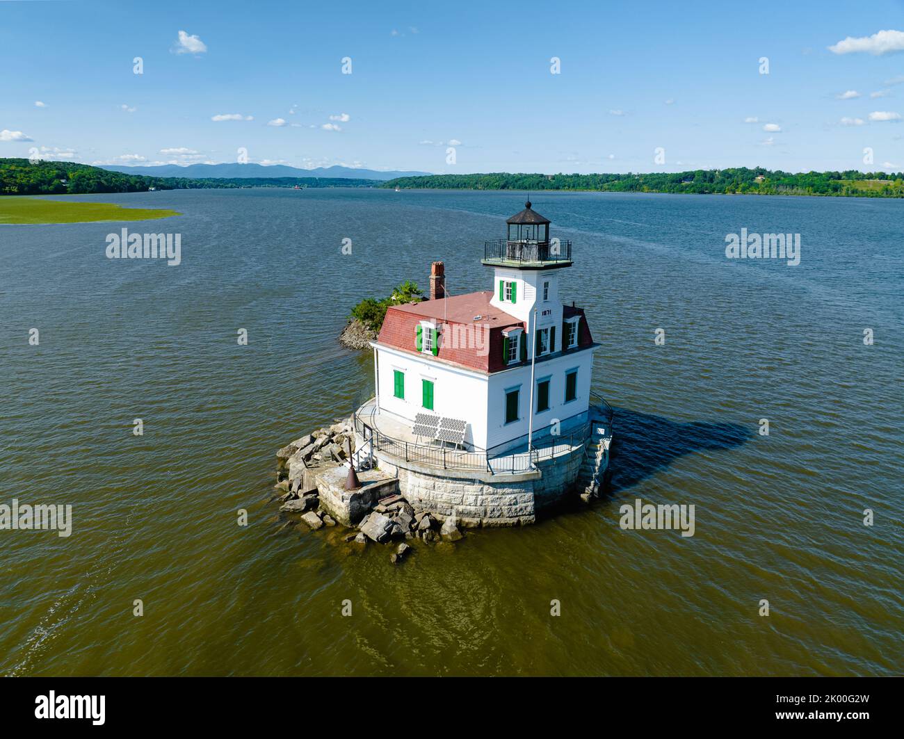 hudson, esopus meadows, lighthouse, river, new york, landmark, historic ...