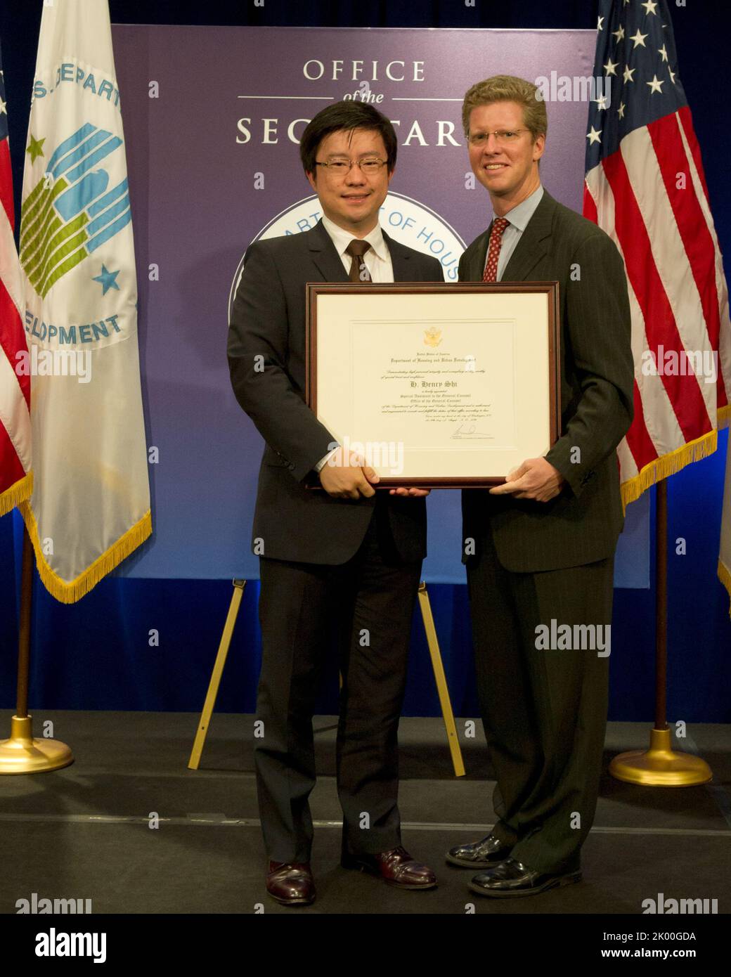 Swearing-in ceremony, led by Secretary Shaun Donovan and Deputy ...