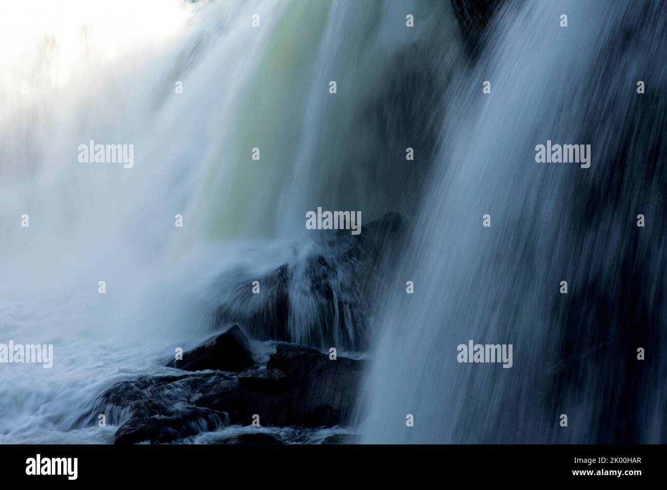 Mighty huge waterfall in the forest hi-res stock photography and images ...