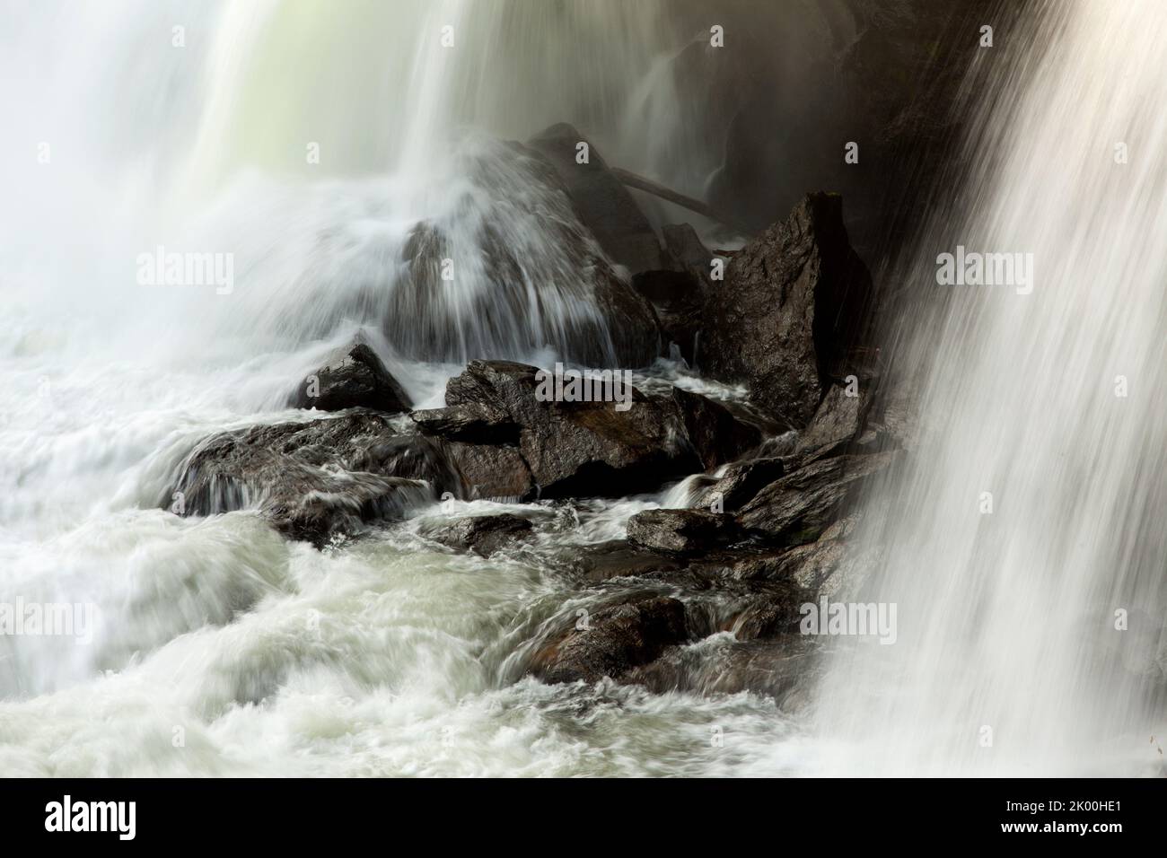 Mighty huge waterfall in the forest hi-res stock photography and images ...