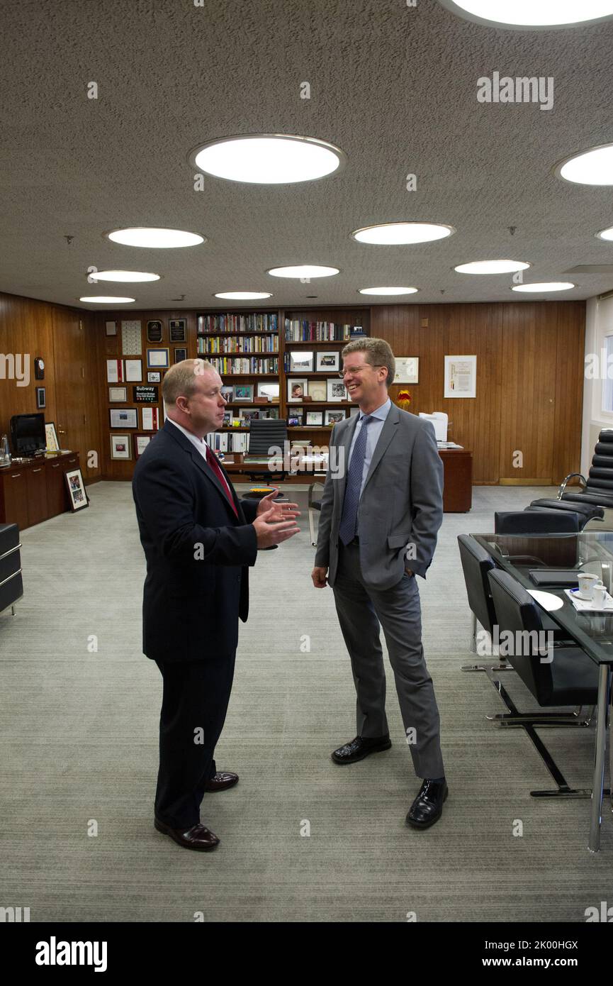 Inspector General David Montoya with Secretary Shaun Donovan Stock ...