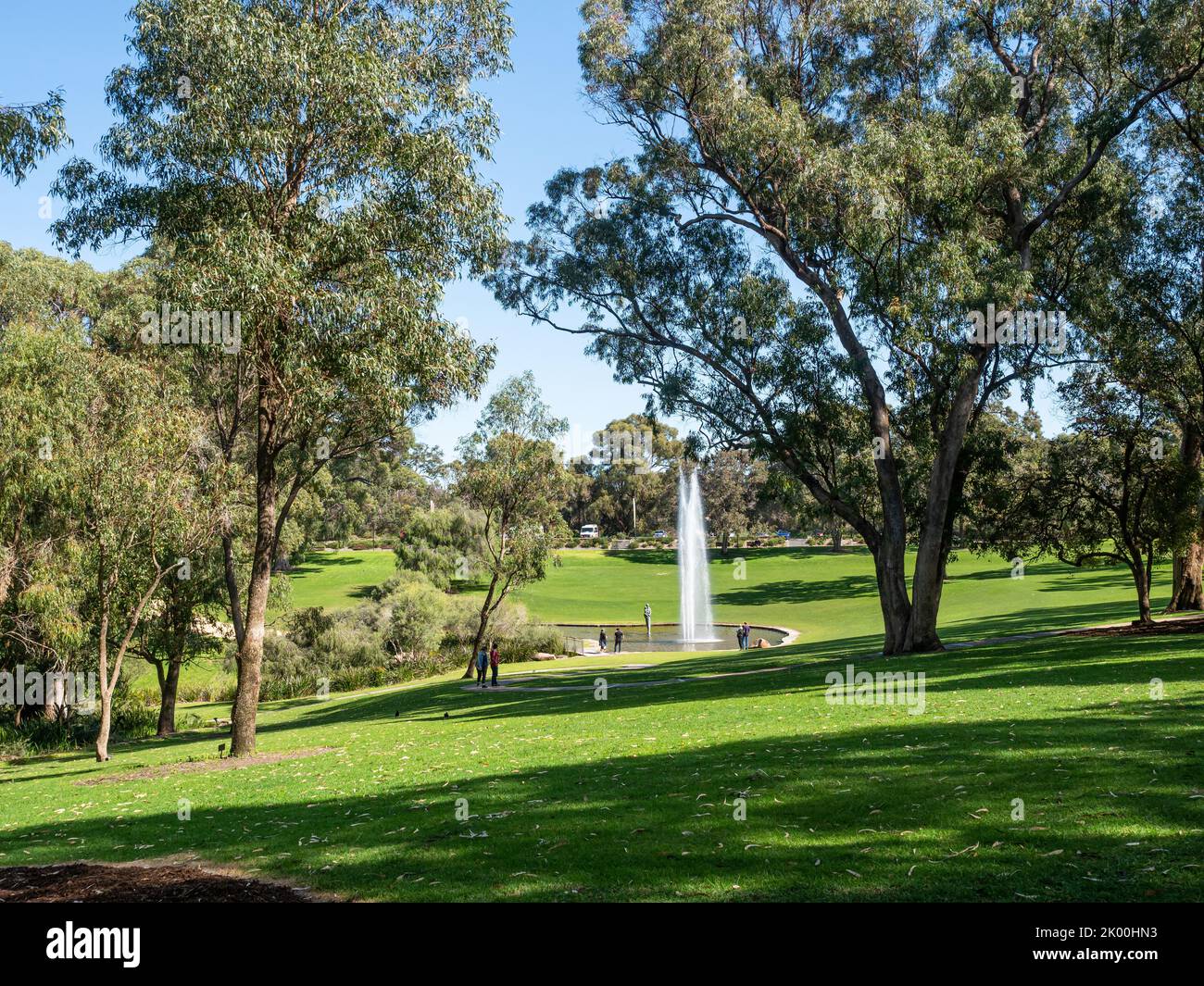 The Pioneer Women's Memorial Fountain is located in the Western ...