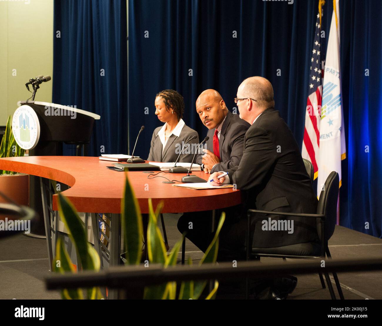HUD Roundtable discussion, featuring Deputy Secretary Maurice Jones Stock Photo - Alamy