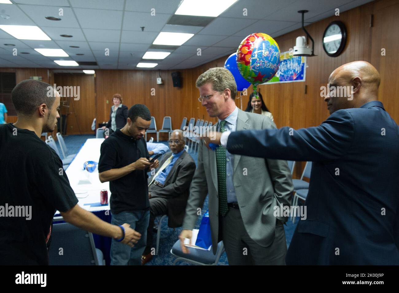 Protective Services Director, Ben Long, with Secretary Shaun Donovan ...