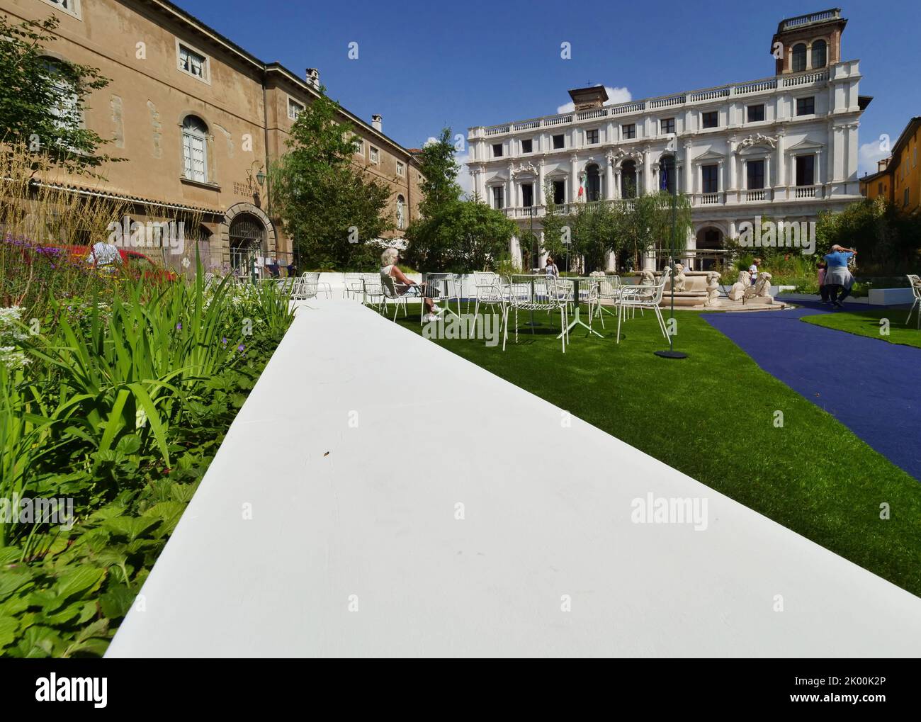 Bergamo old square covered with greenery staging by Cassian Schmidt for ...