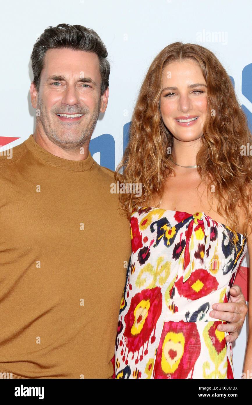 LOS ANGELES - SEP 7: Jon Hamm, Anna Osceola at the Confess, Fletch ...