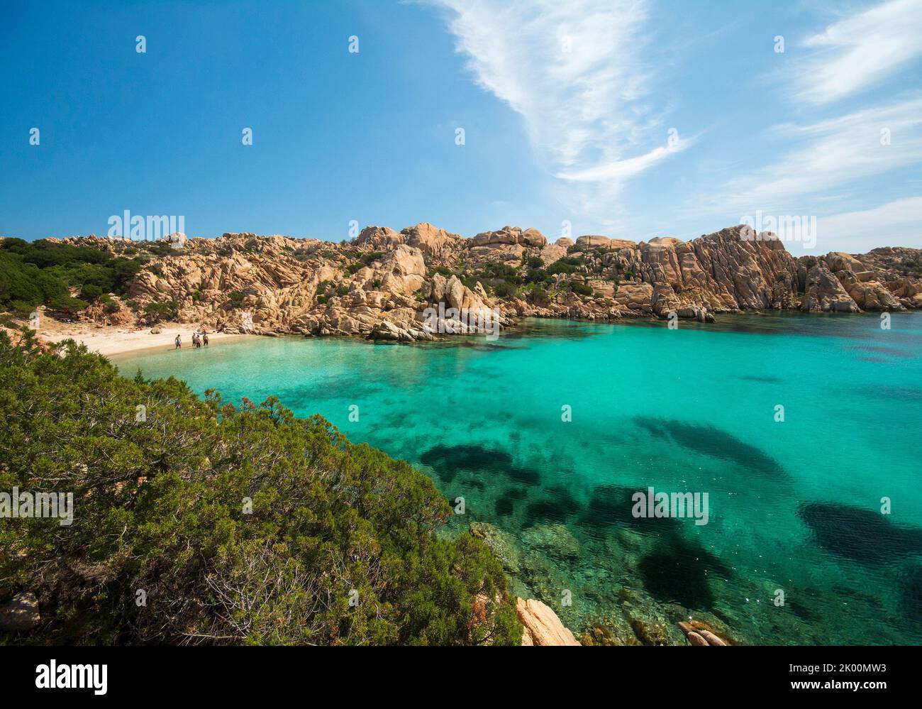 Cala Coticcio, Caprera, Arcipelago di La Maddalena, Sardegna Stock ...