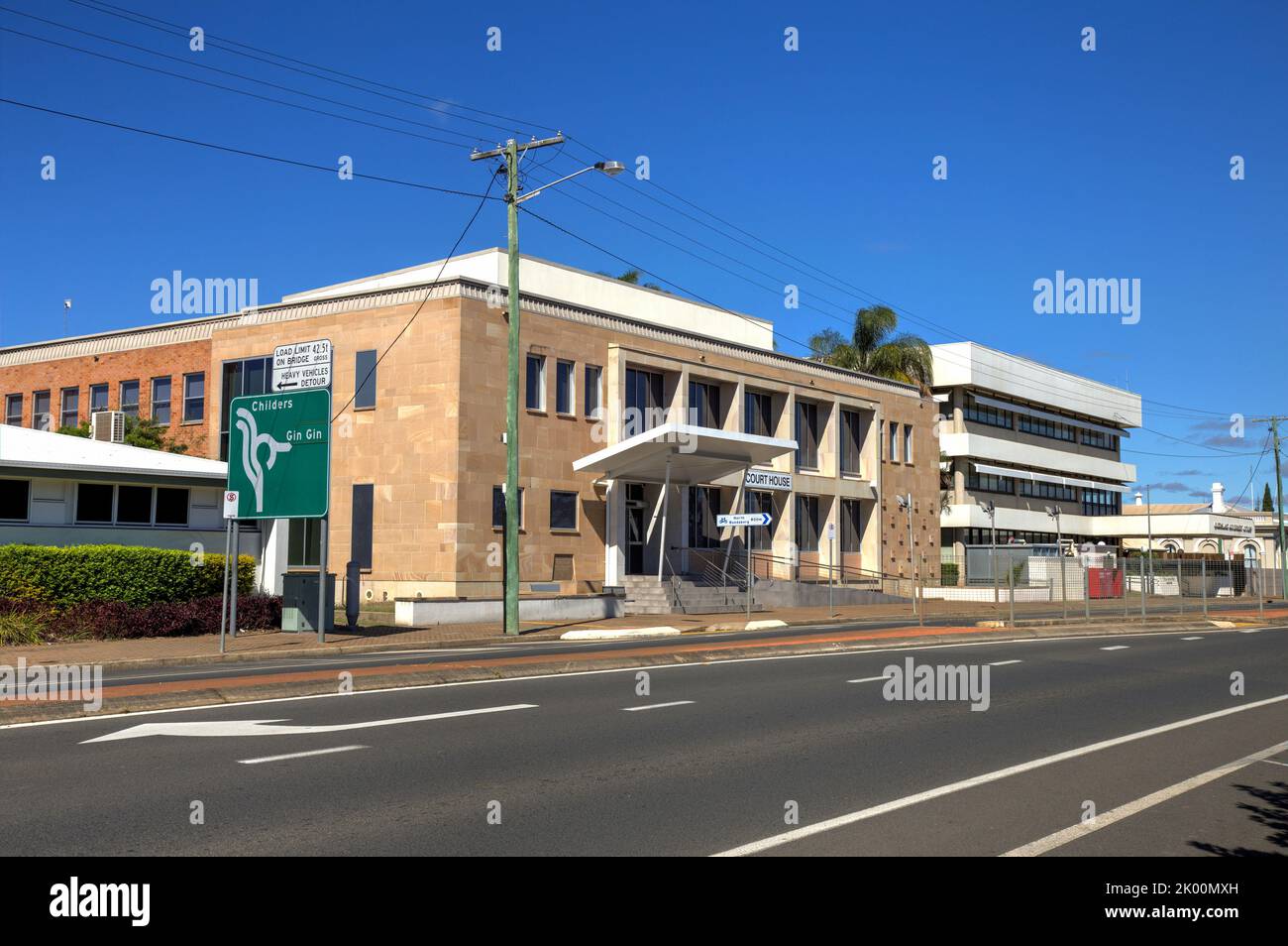 Court House on Quay Street Bundaberg Queensland Australia Stock Photo ...