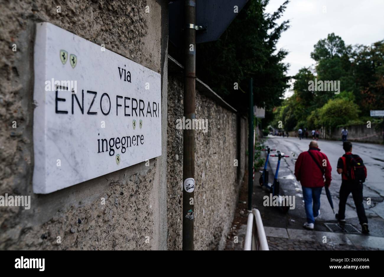 Fans arrive at the circuit for practice at the Italian Grand Prix ...