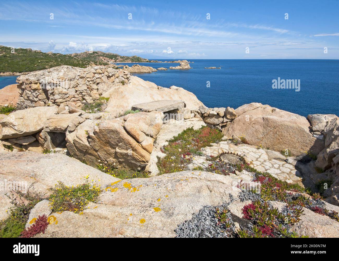 Parco Nazionale Arcipelago di La Maddalena, fortini Stock Photo - Alamy