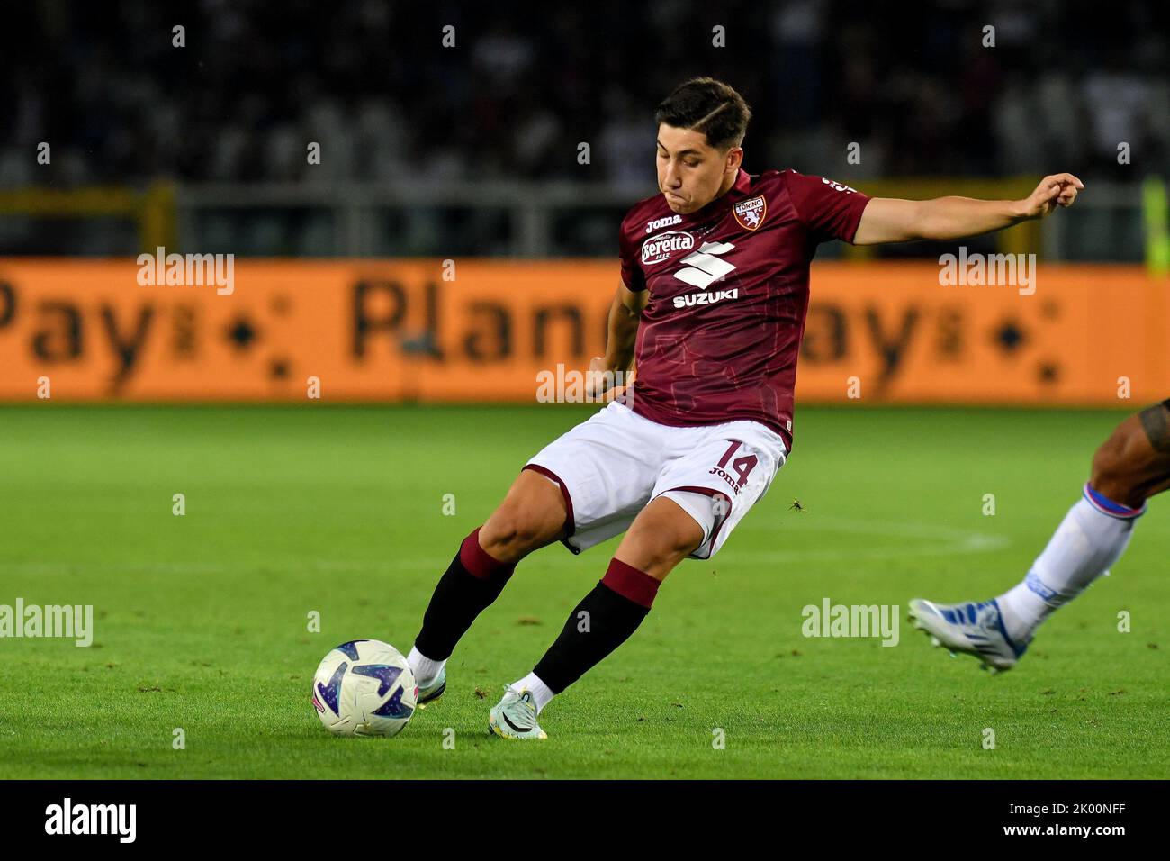 Emirhan Ilkhan of Torino FC in action during the Serie A 2022/23 match ...