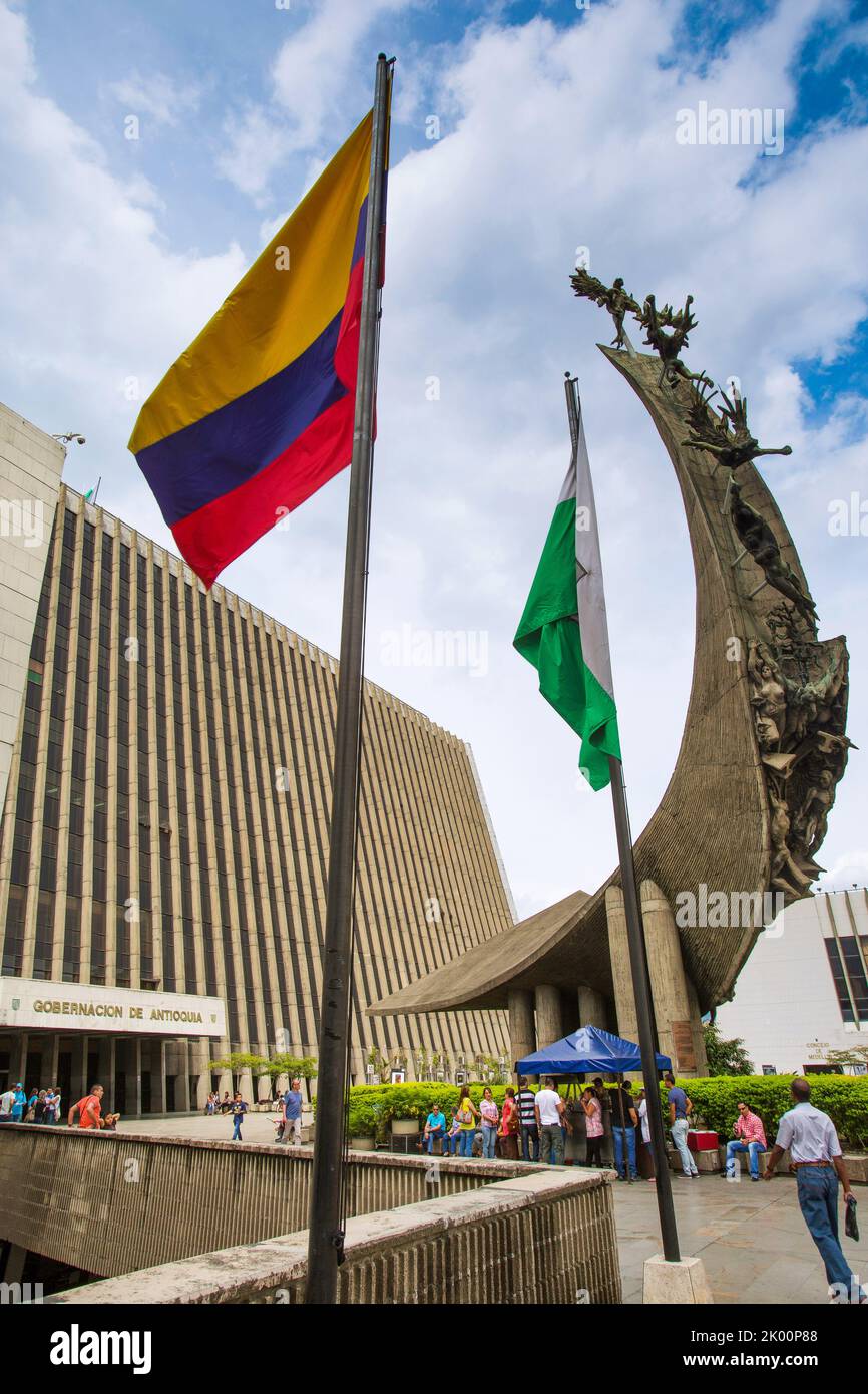 Colombia, Medellin, state government and other public buildings Stock ...