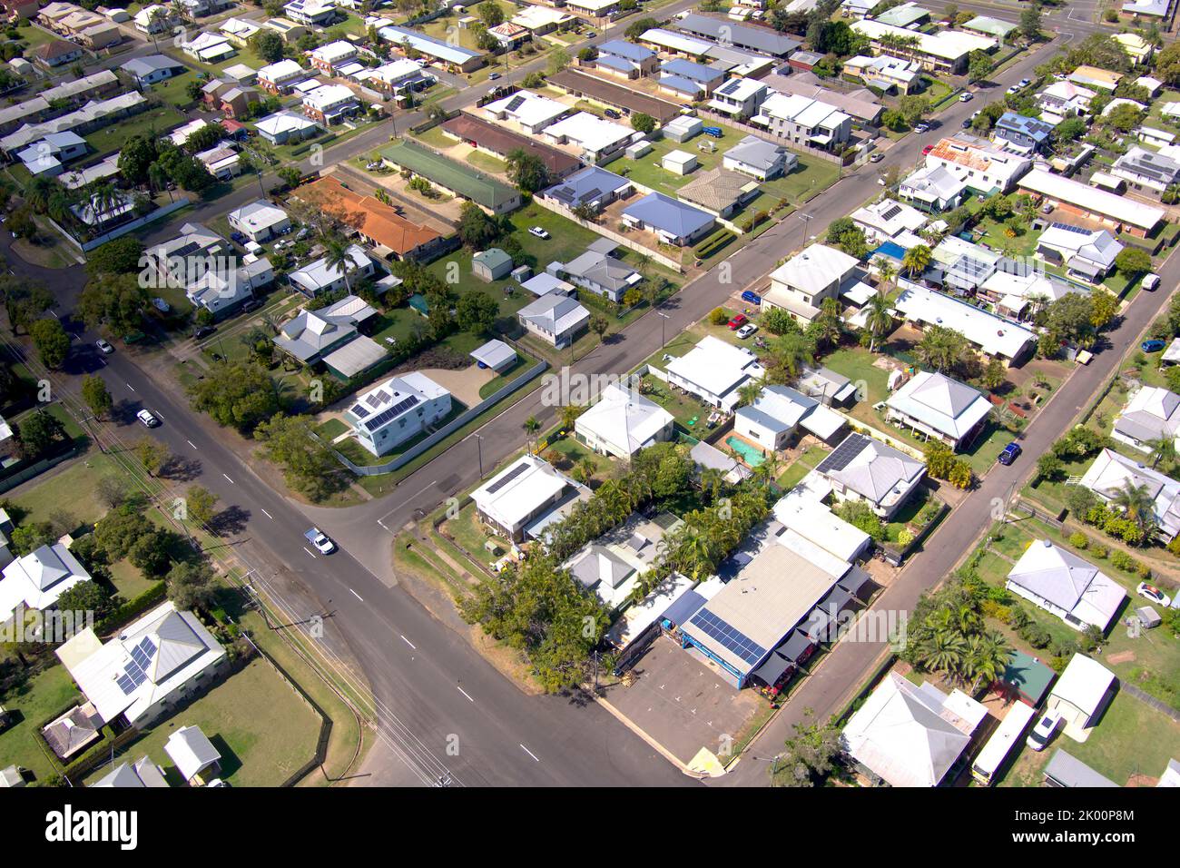 Aerial of Walkervale Bundaberg Queensland Australia Stock Photo - Alamy