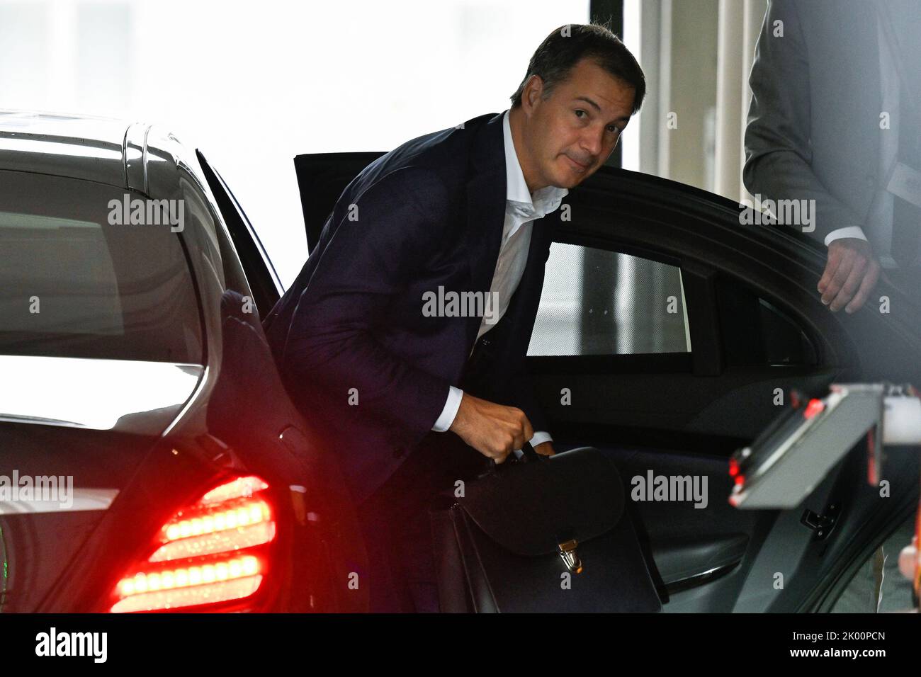 Brussels, Belgium, 09 September 2022. Prime Minister Alexander De Croo ...