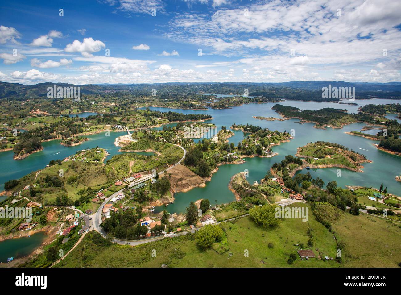 Colombia, El Penol, the Embalse Penol-Guatape is a beautifull reservoir ...