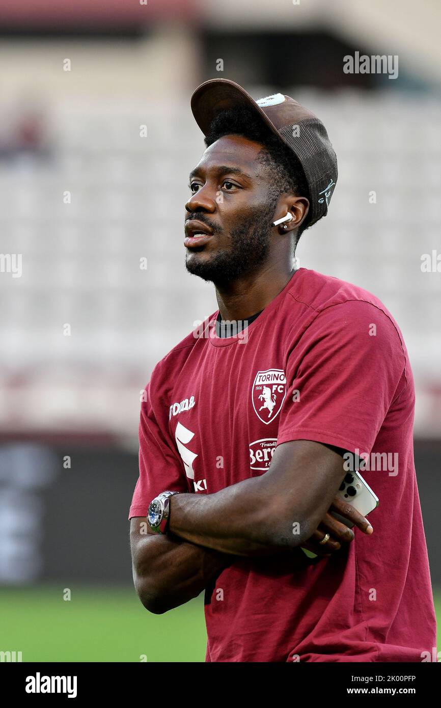 Ola Aina of Torino FC looks on during the Serie A 2022/23 match between ...