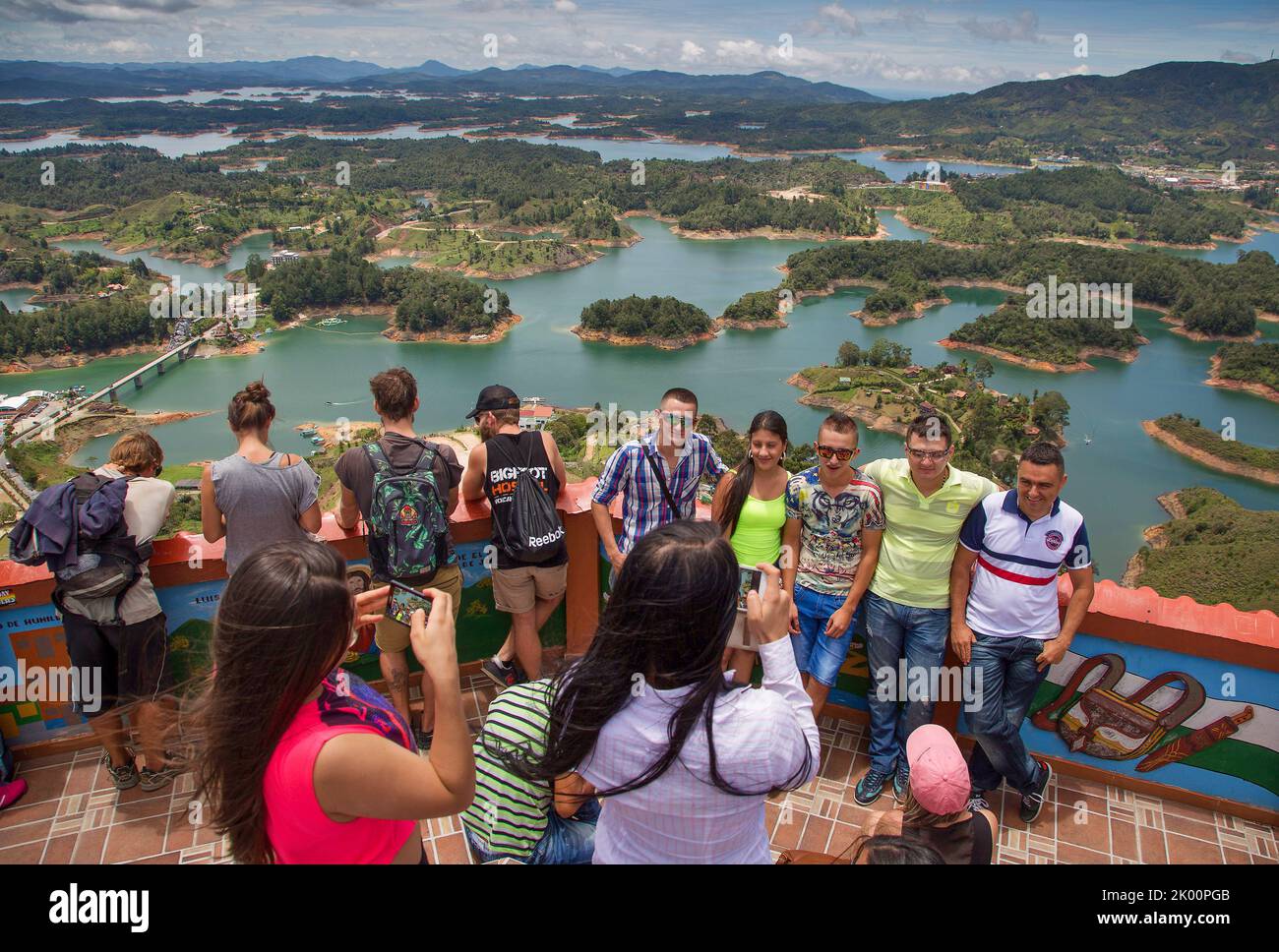 Colombia, El Penol, the Embalse Penol-Guatape is a beautifull reservoir ...