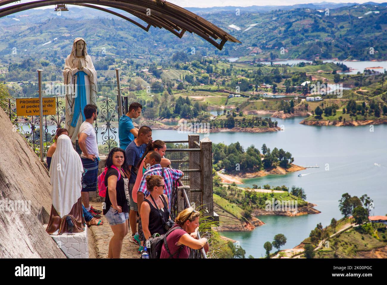 Colombia, El Penol, the Embalse Penol-Guatape is a beautifull reservoir ...