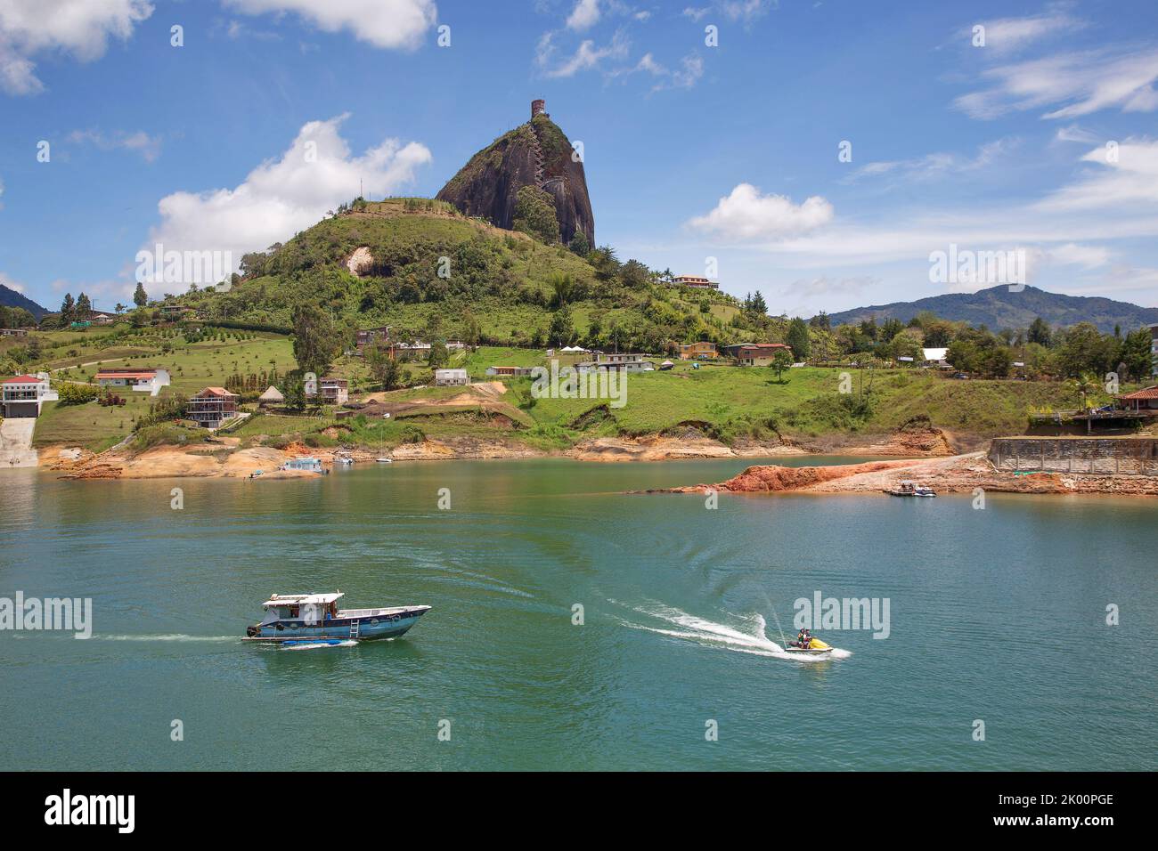 Colombia, El Penol, the Embalse Penol-Guatape is a beautifull reservoir ...