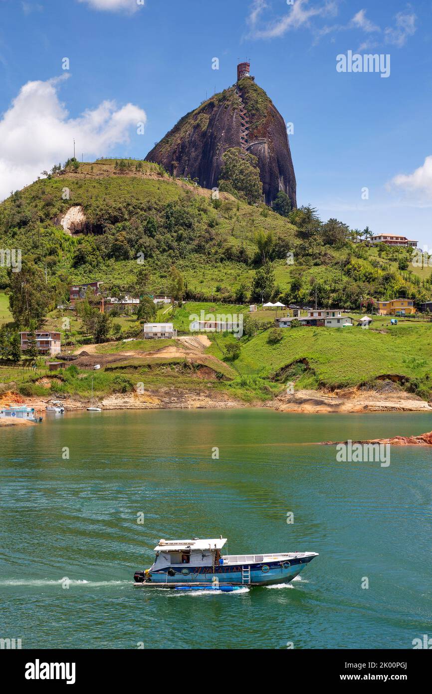 Colombia, El Penol, the Embalse Penol-Guatape is a beautifull reservoir ...