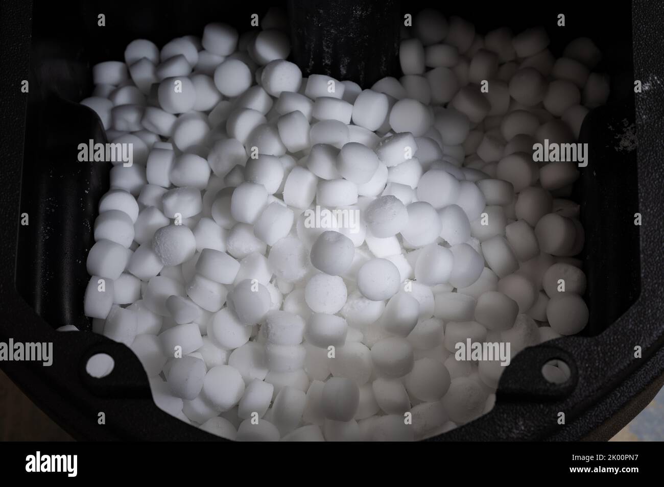 egenerating salt of a water softening and descaler system for water ...