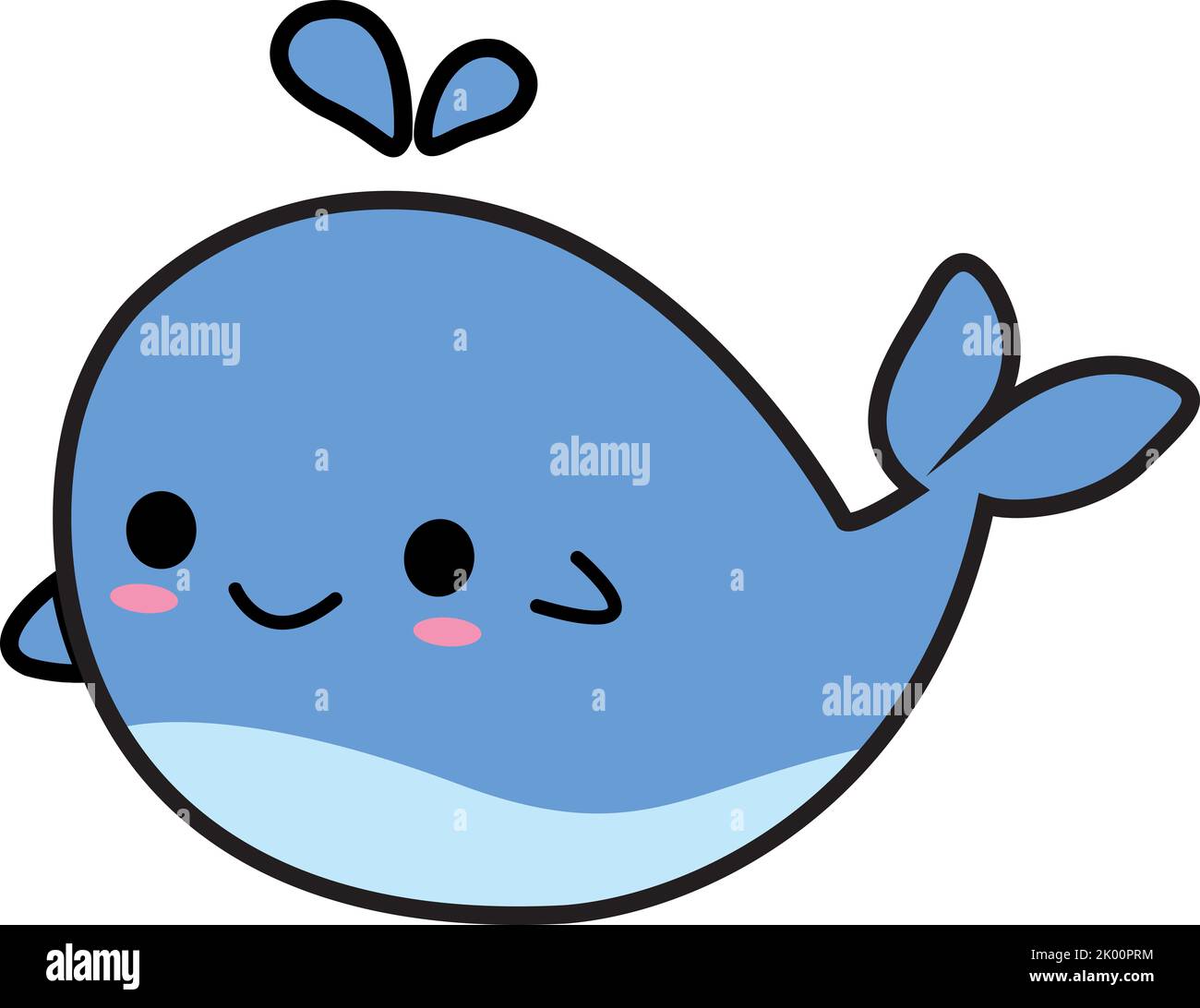 Blue Whale Drawing Cute