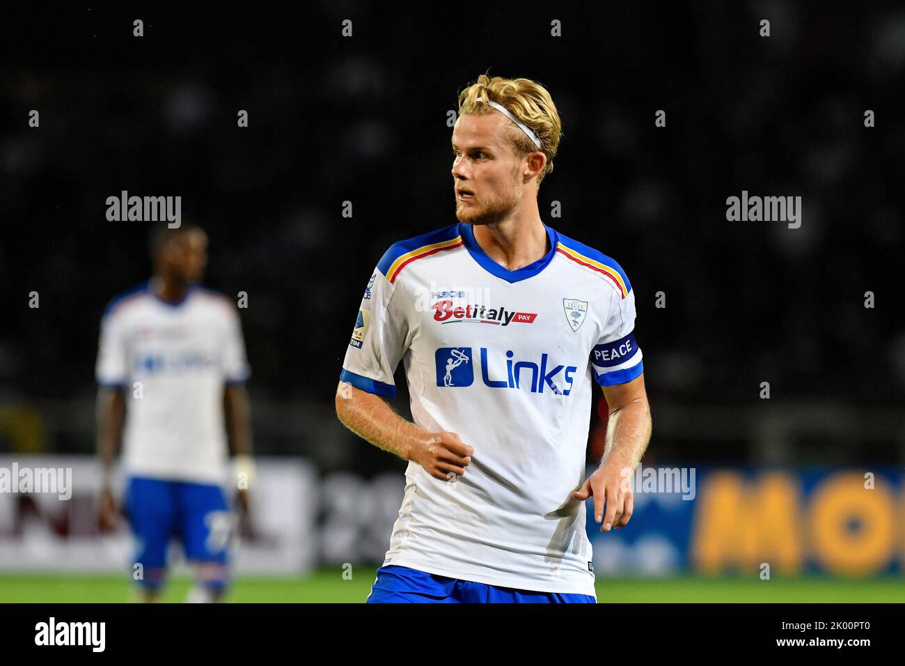 Morten Hjulmand of US Lecce in action during the Serie A 2022/23 match ...