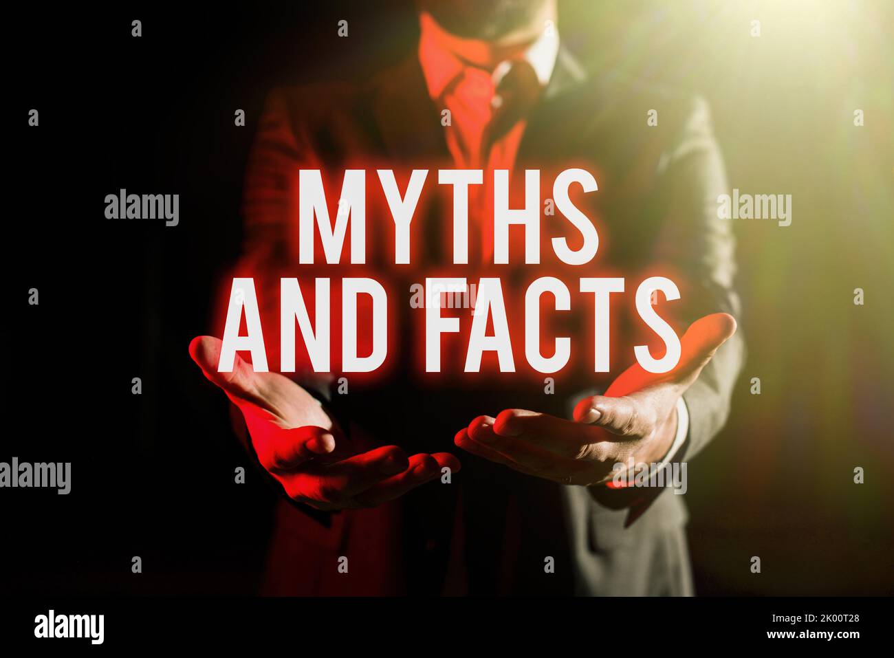 Handwriting Text Myths And Factsoppositive Concept About Modern And