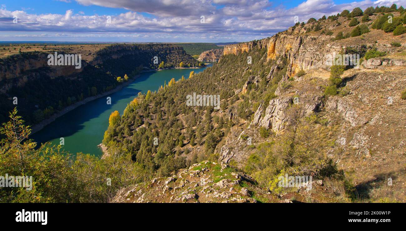 Hoces del Río Duratón Natural Park, Duratón River Gorges, Segovia ...