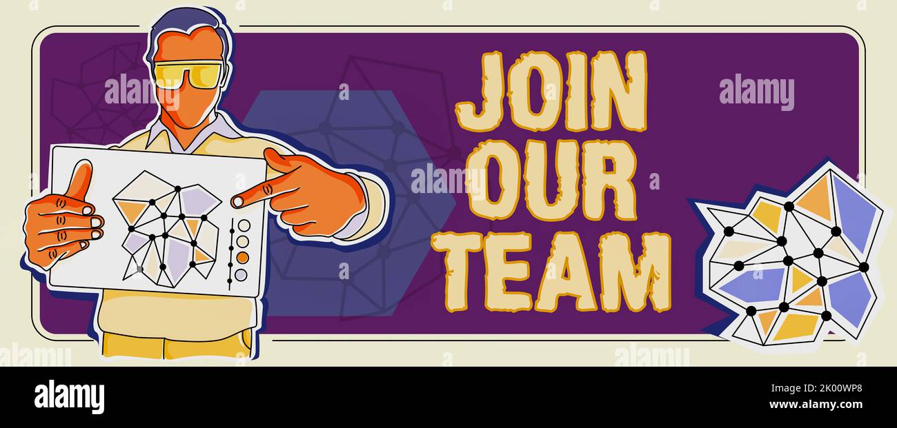 Conceptual display Join Our Team. Concept meaning Allied Associate Work ...