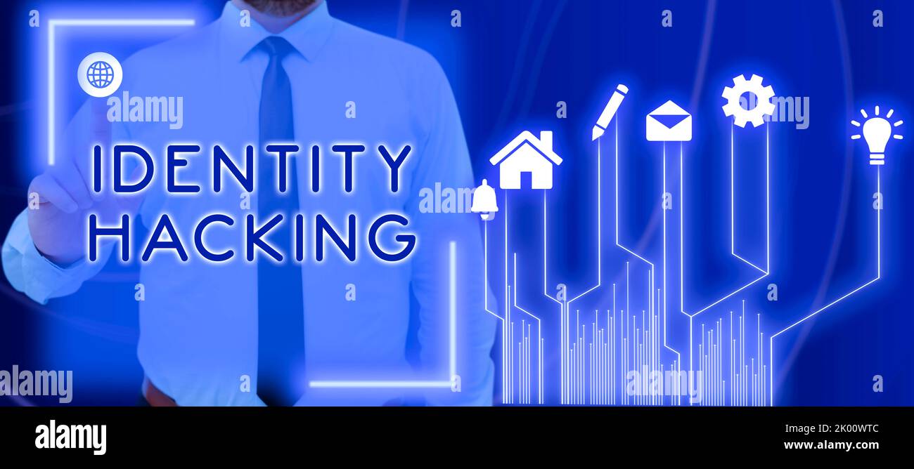 Inspiration showing sign Identity Hackingcriminal that steal your ...