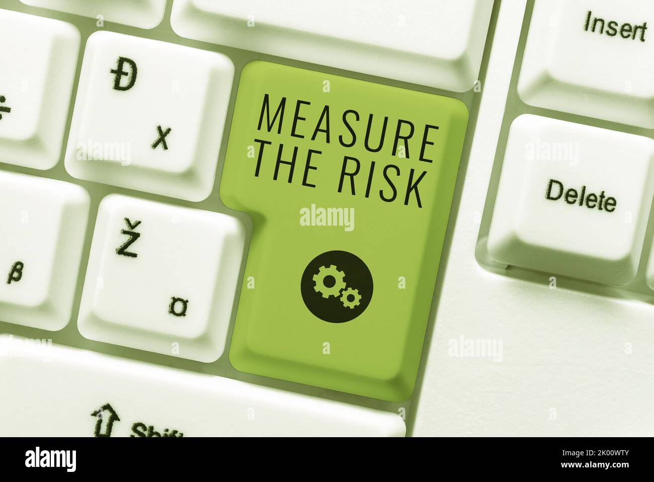 Sign displaying Measure The Riskdetermine degree of danger based on ...