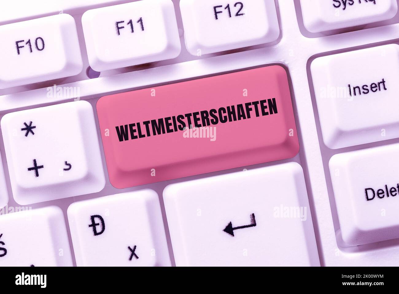 Hand writing sign Weltmeisterschaften. Conceptual photo World ...