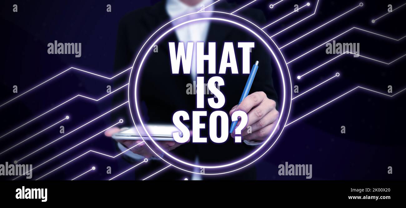 Conceptual caption What Is Seo. Conceptual photo Search Engine ...