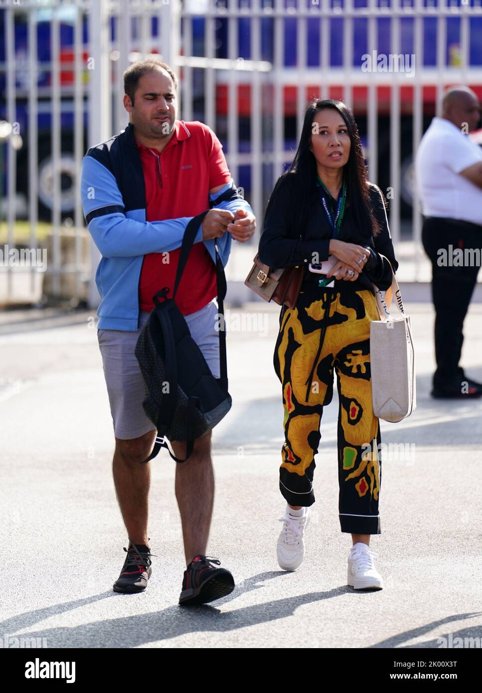 Alexander Albon's mother Kankamol Albon arrives for practice at the ...