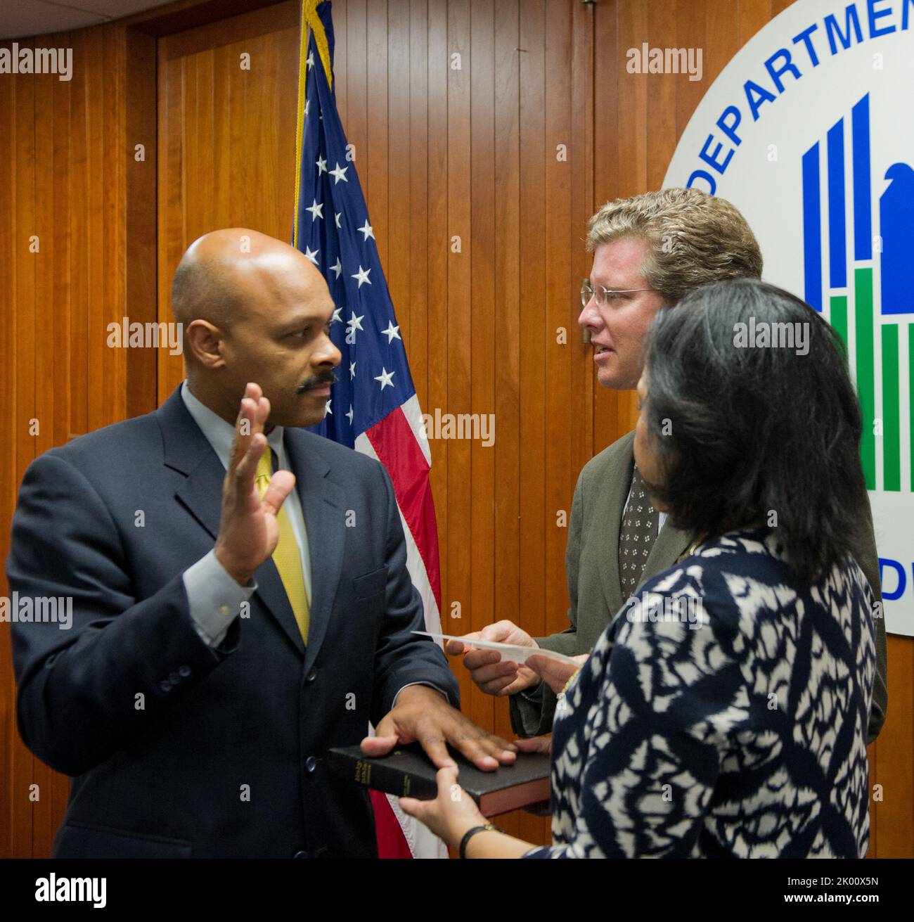 Swearing in ceremony for Maurice Jones as Deputy Secretary, with ...