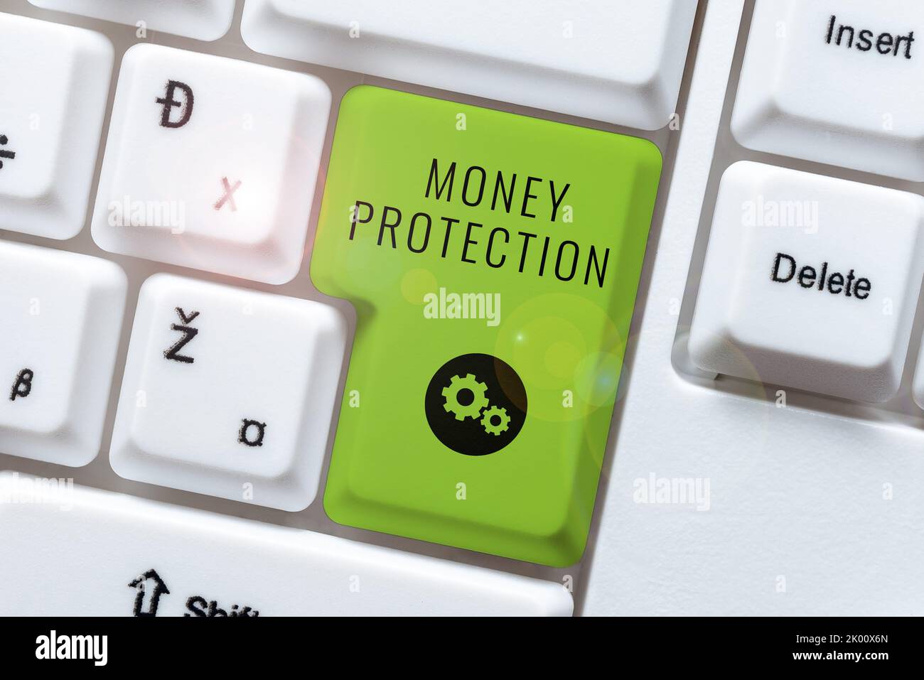 Hand writing sign Money Protectionprotects the rental money tenant pays ...