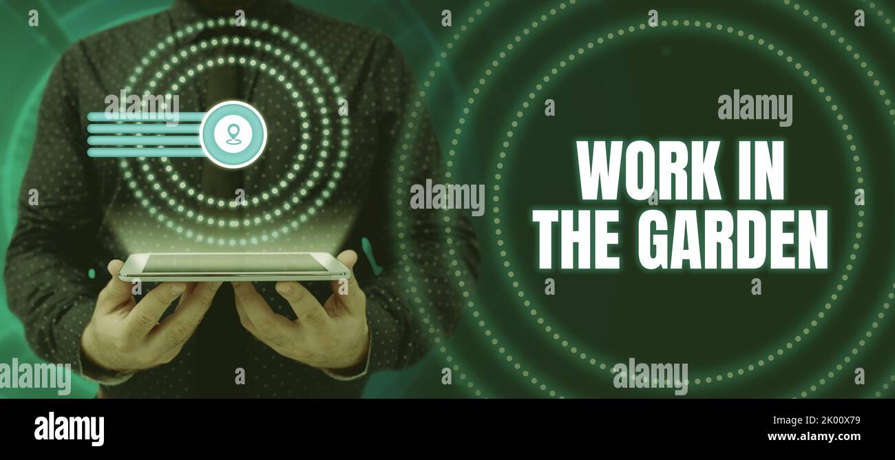 Inspiration showing sign Work In The GardenTending the Lawn Yard Plant ...