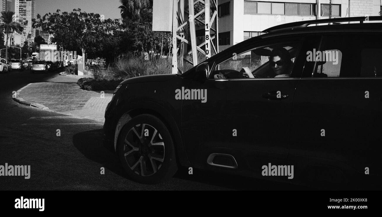 Person in a car hi-res stock photography and images - Alamy