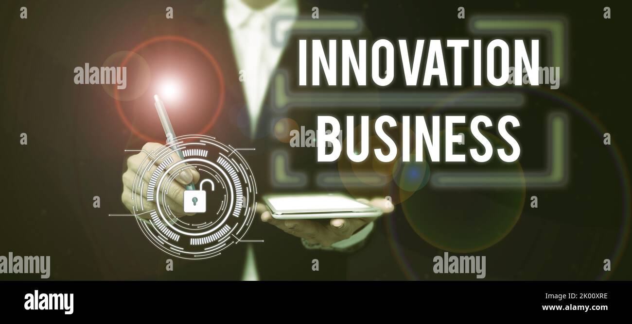 Text sign showing Innovation Business. Concept meaning Introduce New ...