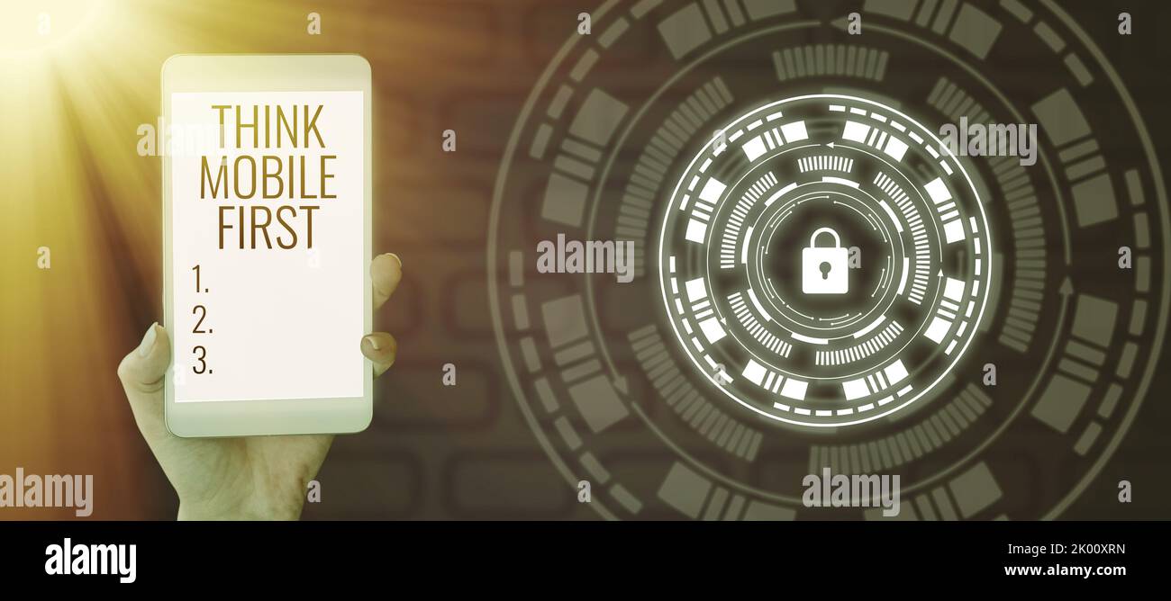 Conceptual caption Think Mobile FirstEasy Handheld Device Accessible ...