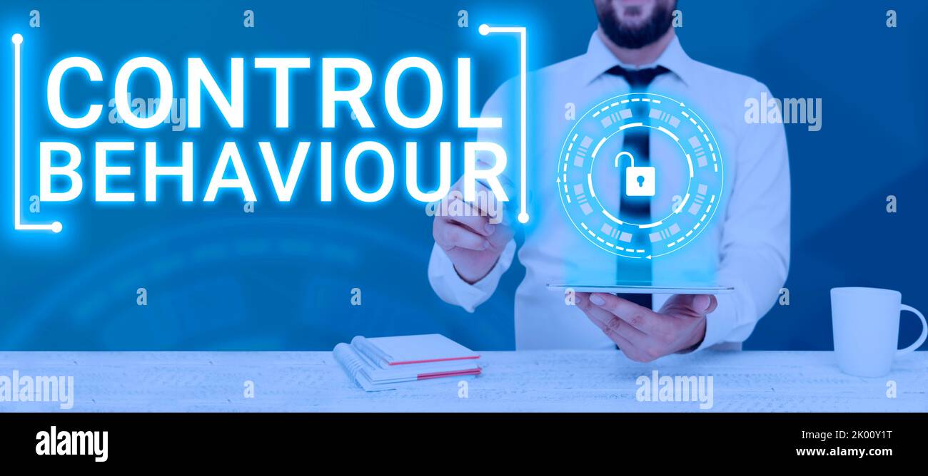 Handwriting text Control BehaviourExercise of influence and authority ...