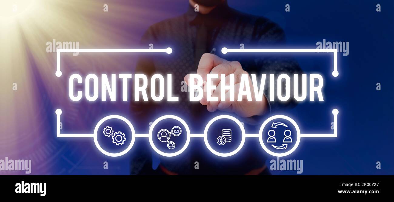 Sign displaying Control BehaviourExercise of influence and authority ...