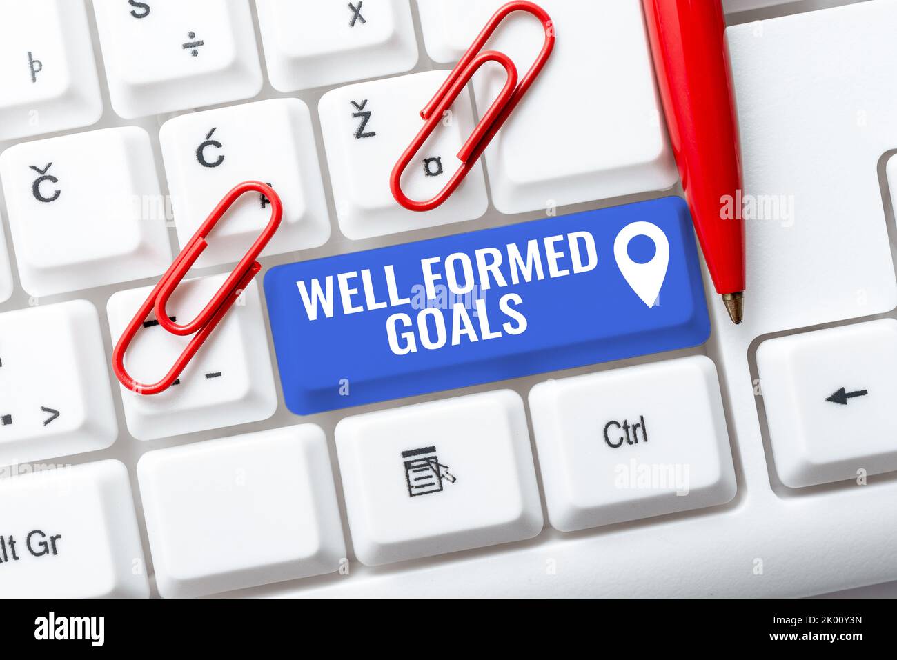 Writing displaying text Well Formed GoalsInner Coaching Straight ...